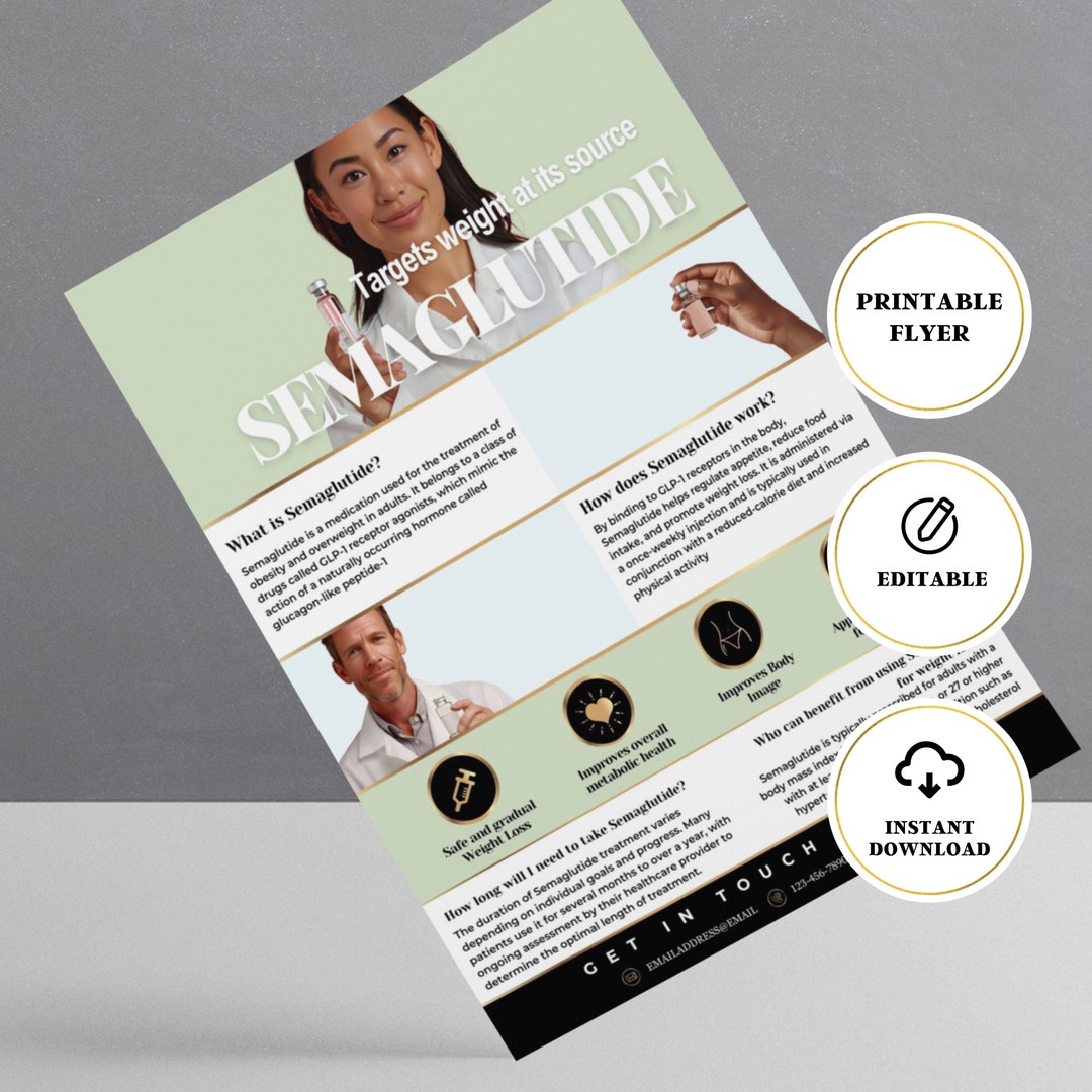 Weight Management Flyer With Pricing, Wellness Clinic Flyer, Wellness ...