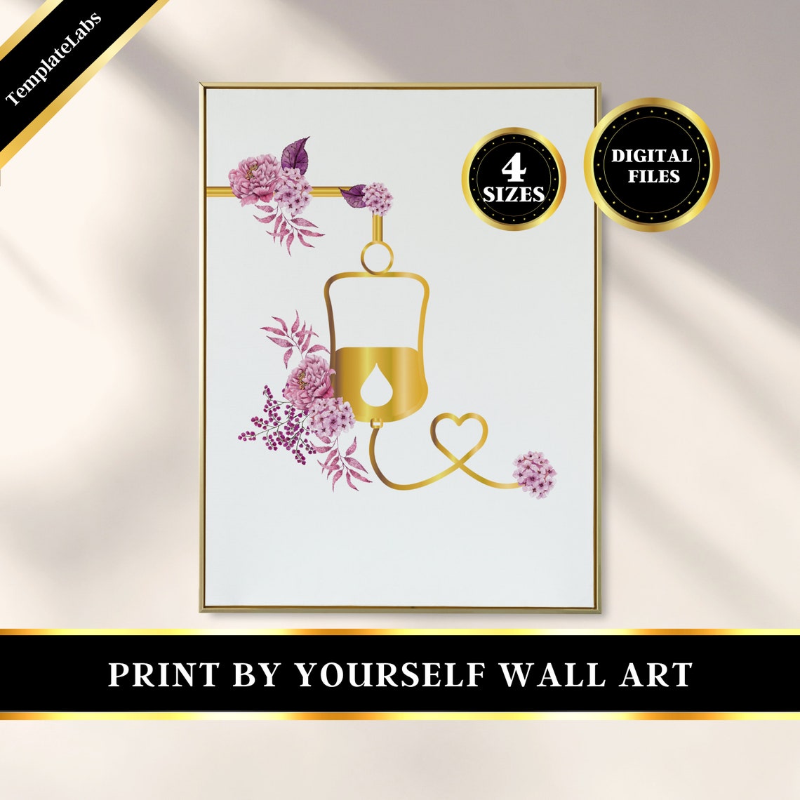 IV Art IV Hydration Art Printable Wall Art Medical IV - Etsy