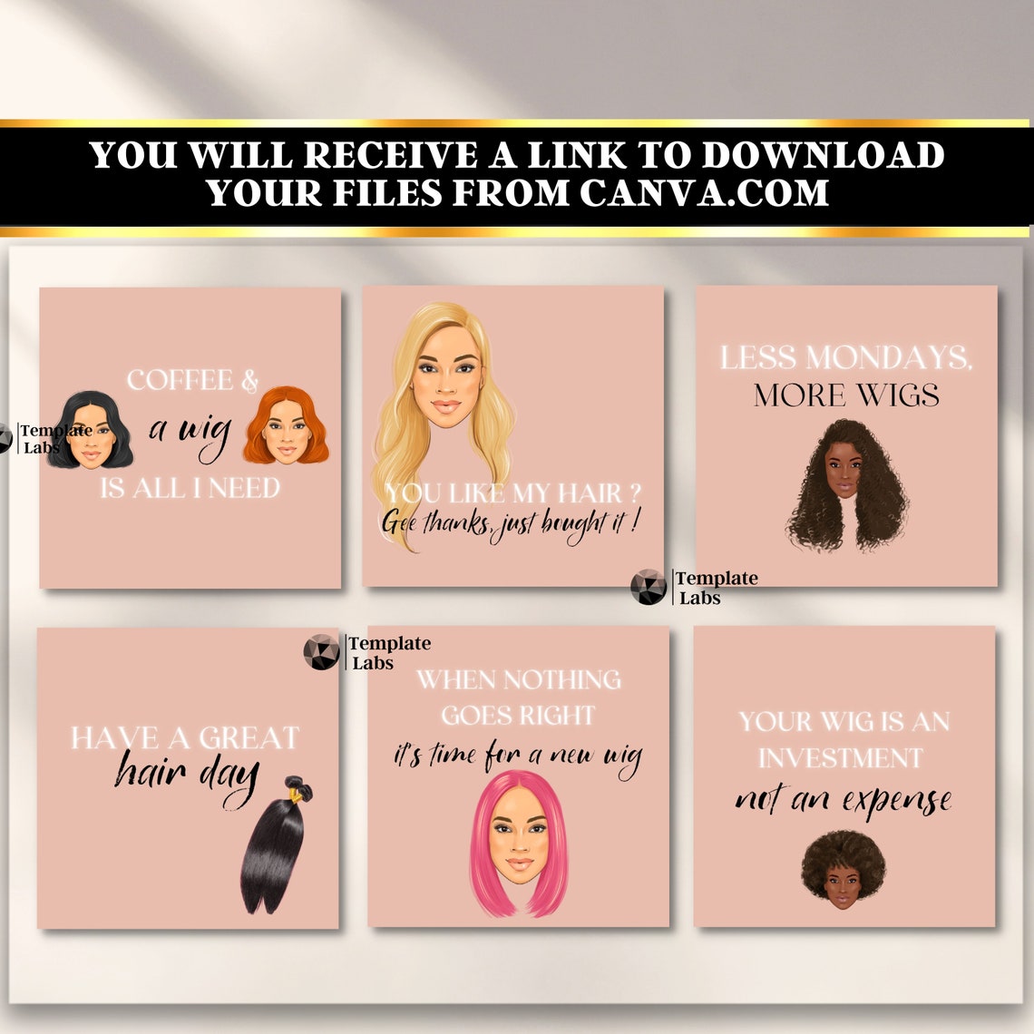 Wig Quotes Wig Instagram Templates Wig Flyer Wig Business - Etsy