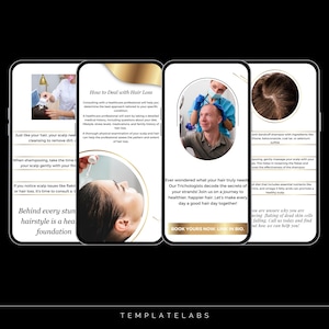 Trichology Templates, Trichology Instagram Posts, Hair Loss Template ...