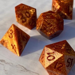 Dwarven Ore - Sharp Dnd Dice - Opaque - Handmade Resin Dice Set for ...