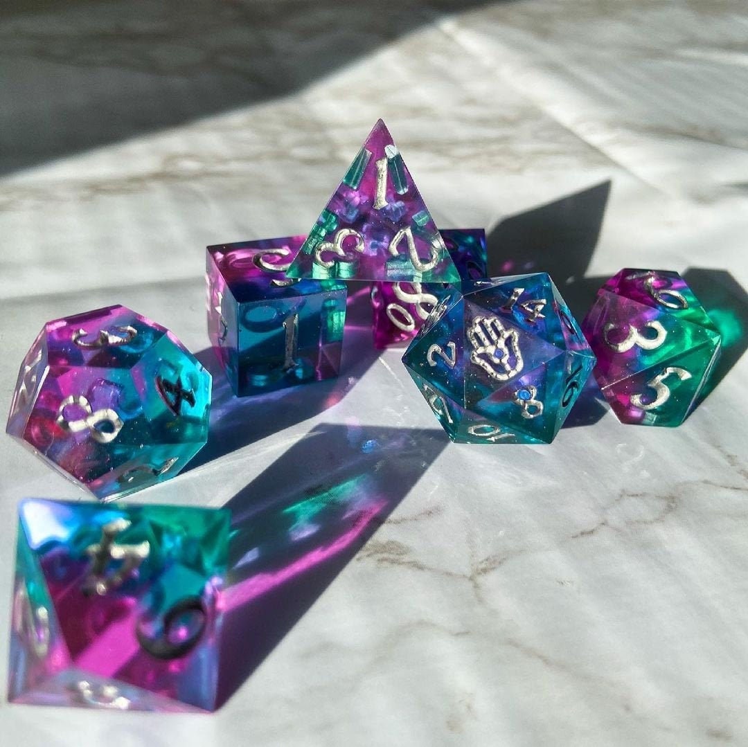 Toys & Games Games & Puzzles Dungeons & Dragons Clear Sharp DnD Dice ...