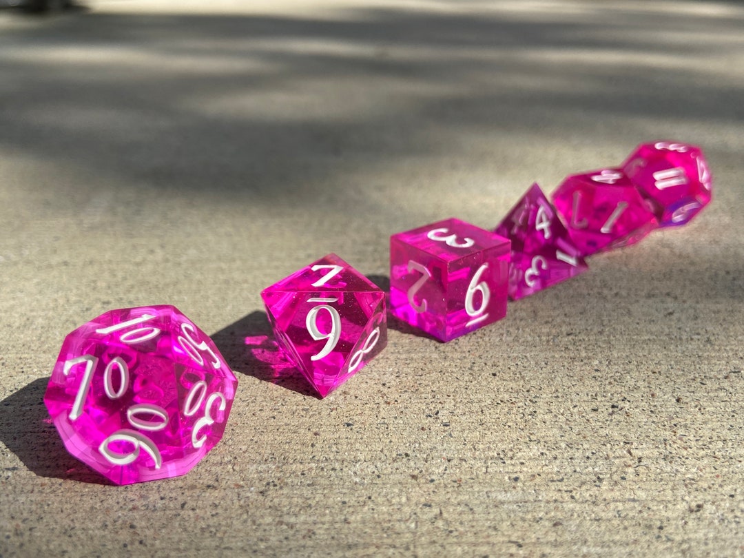 Revival Ritual Dice Set for Dnd 7 Piece Sharp Edge Resin Dice Set ...