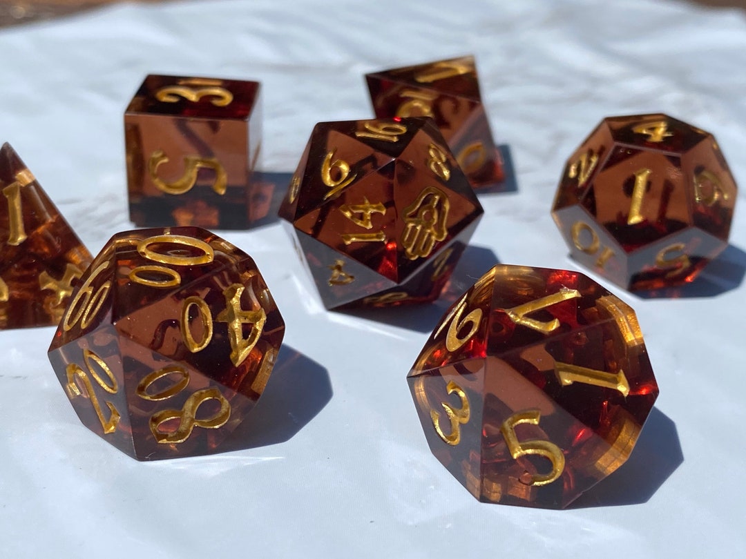 Cola Squeeze | Handmade Resin Polyhedral Dice Set for Tabletop Games ...