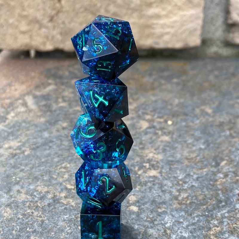 Indigo Blue Dice - Etsy