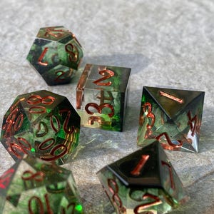 Phylactery of the Lich | Handmade Resin Polyhedral Dice Set for ...