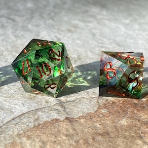 Phylactery of the Lich | Handmade Resin Polyhedral Dice Set for ...