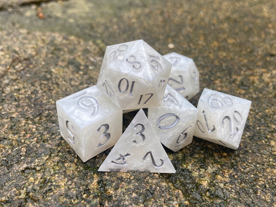 Handmade Resin DND Dice Set 