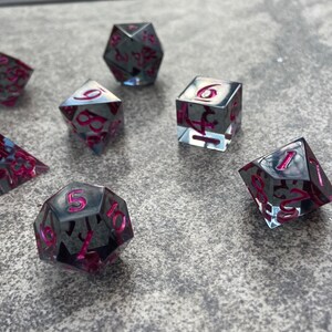 Zon-kuthon's Shadow | Handmade Resin Polyhedral Dice Set for Tabletop ...