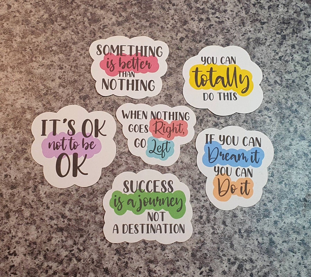 Inspirational Sticker Pack, Vinyl Planner Stickers, Large Stickers, Set ...