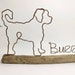 Handmade Wire Labradoodle on Wood, Home Decor, Dog Gifts, Wire Art ...