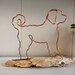 Handmade Wire Labradoodle on Wood Home Decor Dog Gifts Wire - Etsy UK