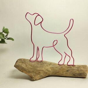 Handmade Wire Labrador on Driftwood, Home Decor, Dog Gifts, Wire Art ...