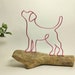 Handmade Wire Labrador on Driftwood, Home Decor, Dog Gifts, Wire Art ...