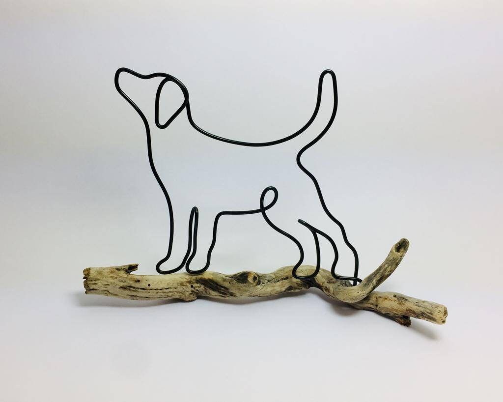 Handmade Wire Labrador on Driftwood Home Decor Dog Gifts - Etsy UK