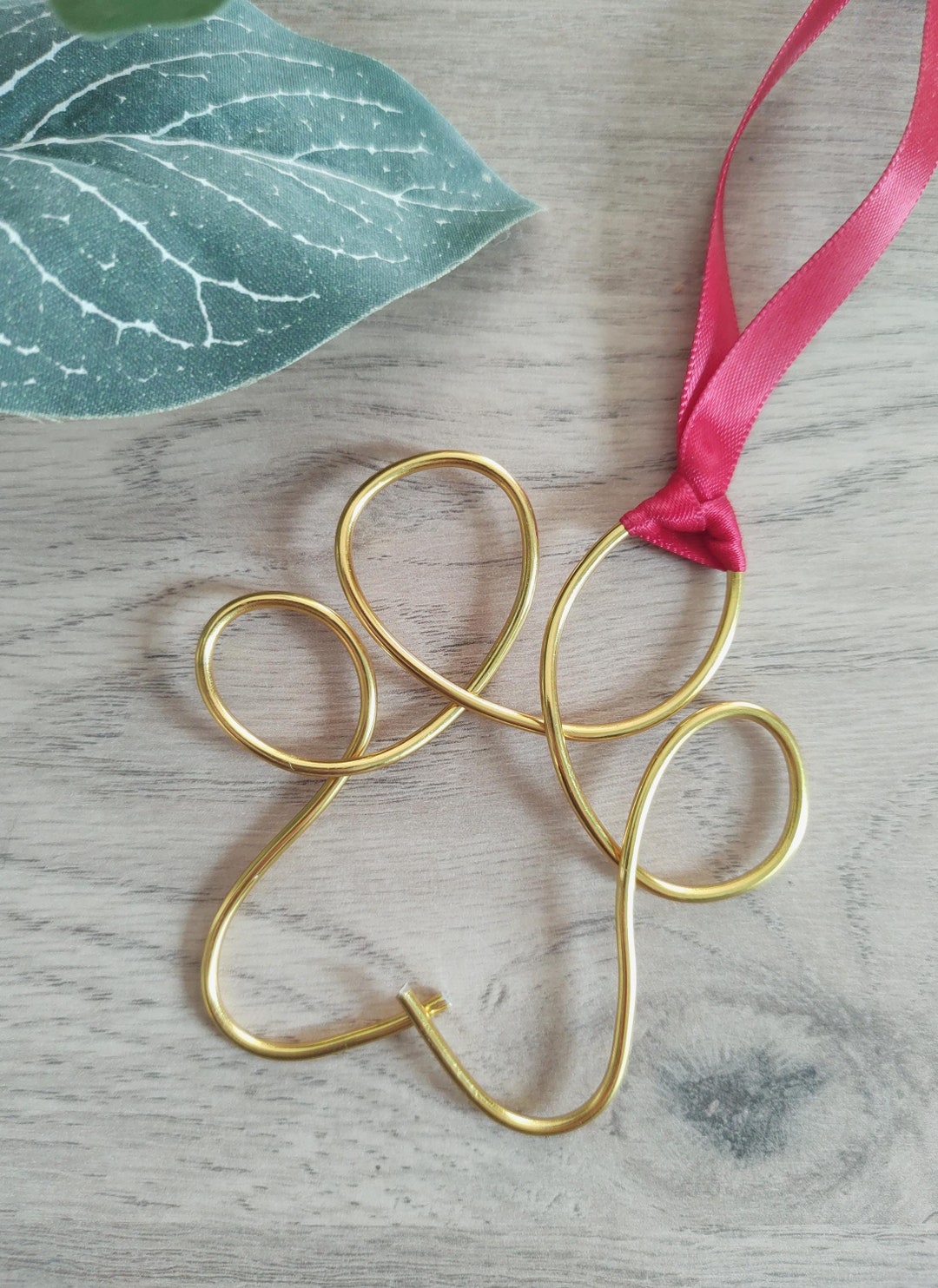 Paw Print Decorations, Handmade Wire Paw Baubles, , Dog Lovers ...
