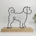 Handmade Wire Labradoodle on Wood, Home Decor, Dog Gifts, Wire Art ...