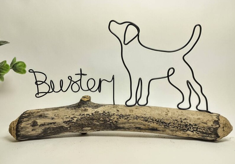 Handmade Wire Labrador on Driftwood Home Decor Dog Gifts - Etsy UK