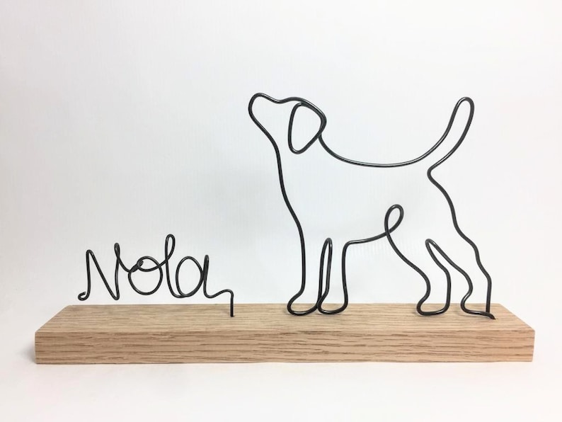 Handmade Wire Labrador on Driftwood Home Decor Dog Gifts - Etsy UK