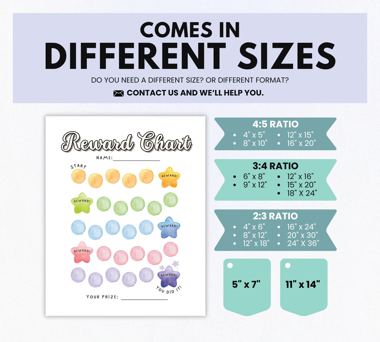 Printable Reward Chart, Kids Routine Chart, Bedtime Chart, Rainbow ...