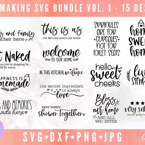 Home Sign Svg Bundle Rustic Farmhouse Signs Quotes Sayings - Etsy Australia