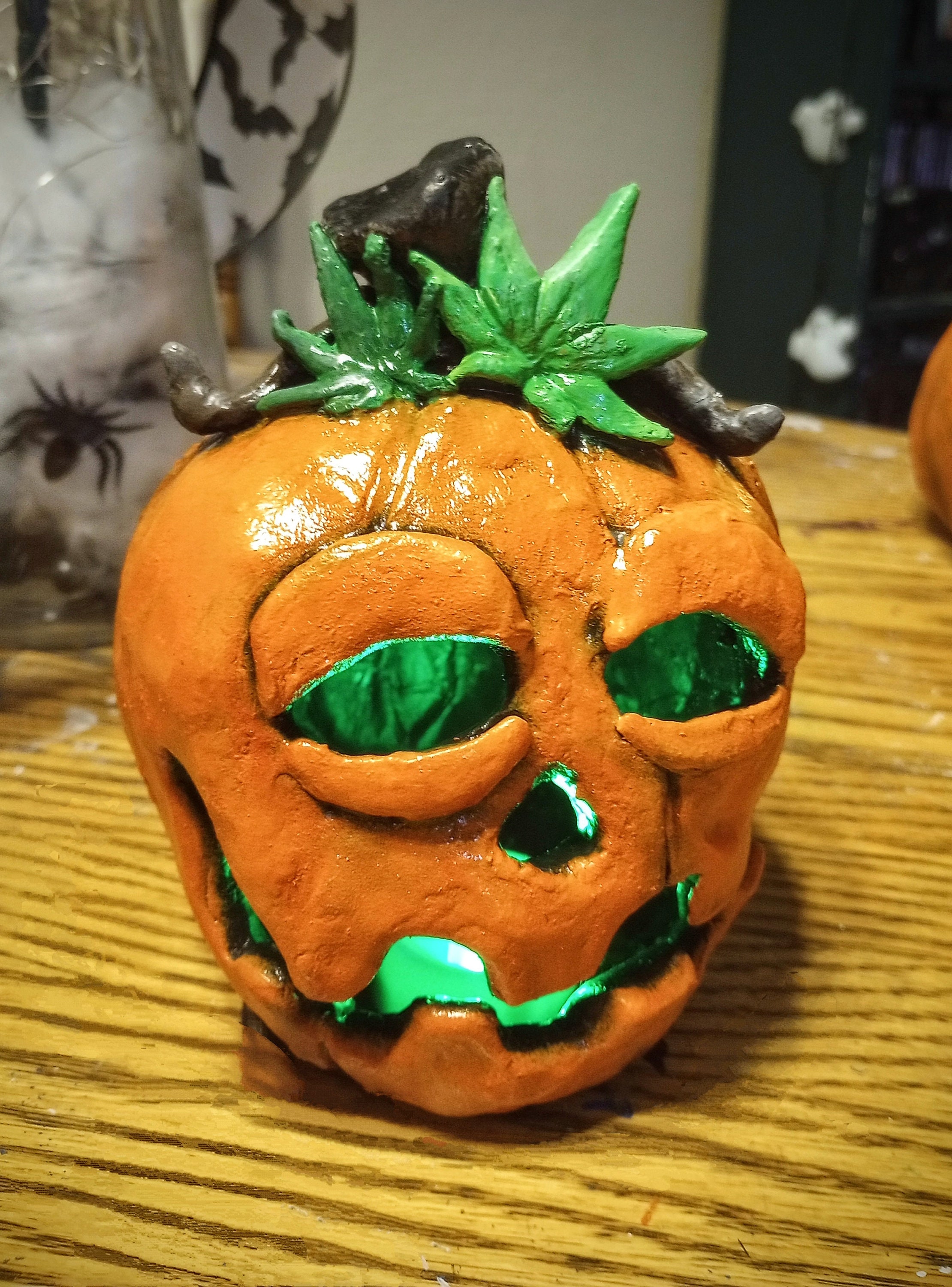 Weed Pumpkin Stencil