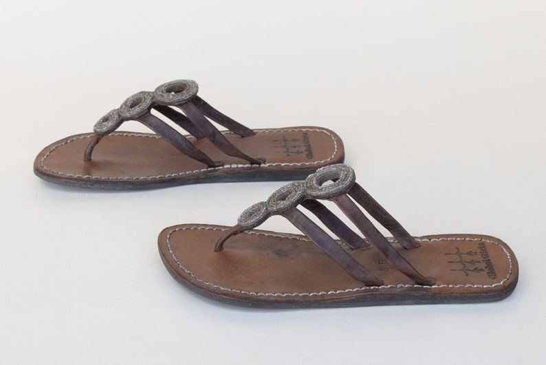 Handmade Leather Sandals Flip-flops Thongs Slippers Slides Neutral ...