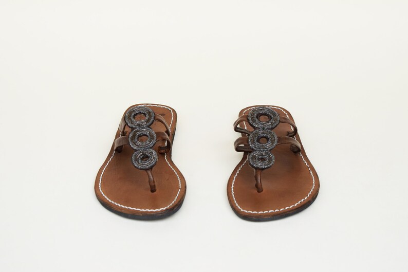 Handmade Leather Sandals Flip-flops Thongs Slippers Slides Neutral ...