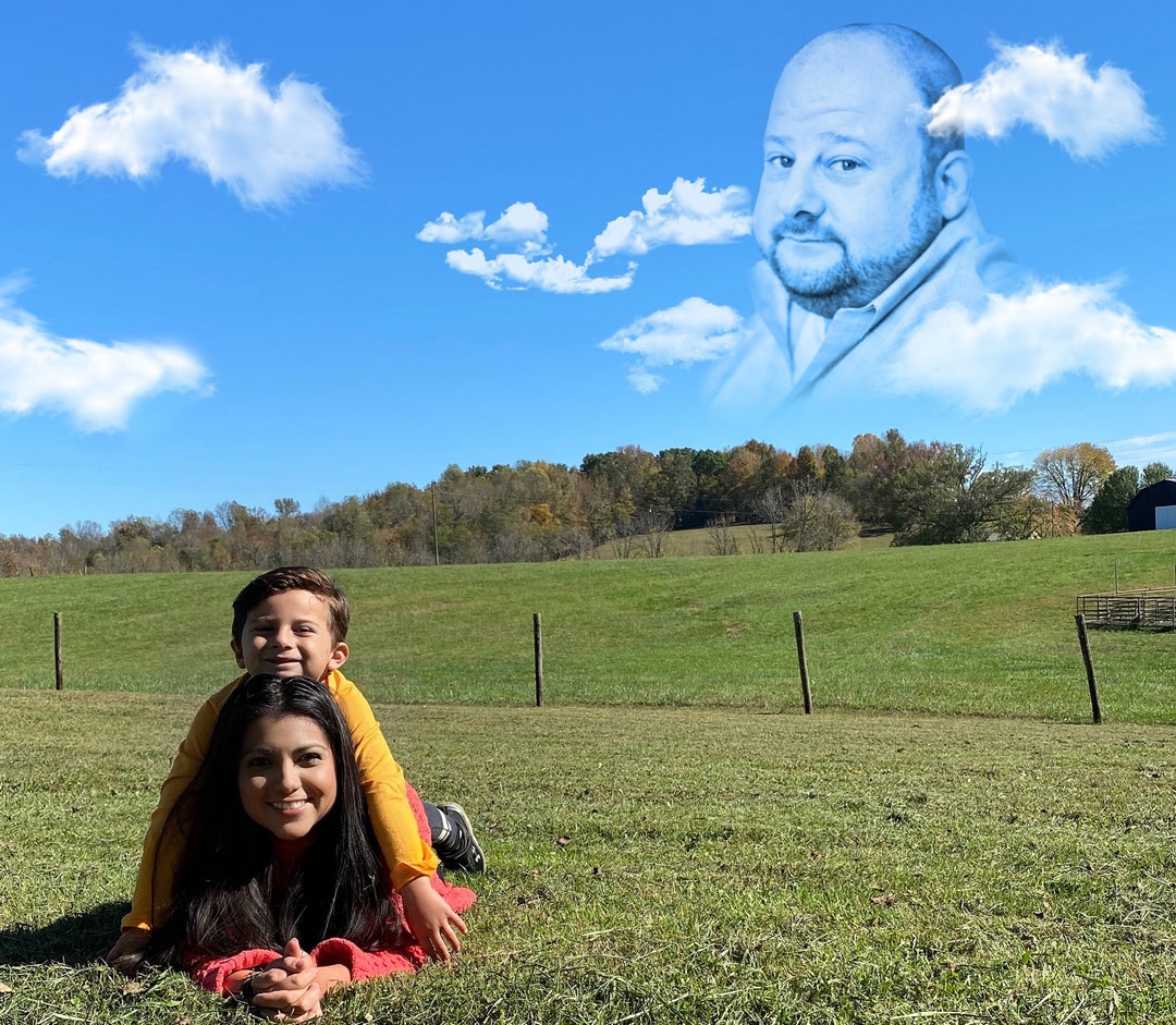 Memorial Photo - Add Person Who Passed Away to Clouds / Sky - Etsy