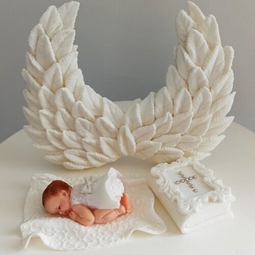 Baby on Wings Little Angel Cake Topper Baby Shower Baptism - Etsy