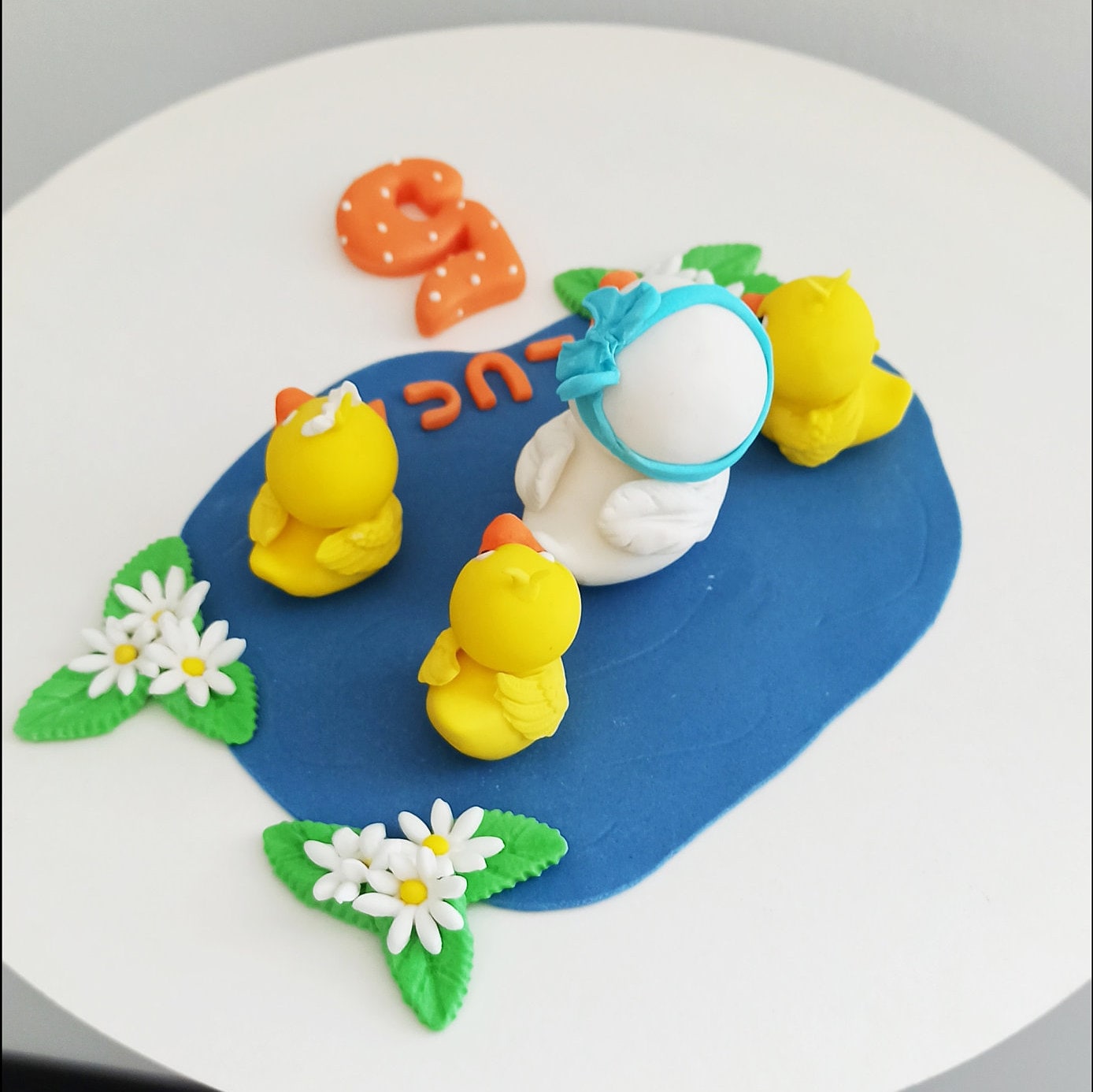 Duck Cake Topper Fondant Ducks Baby Shower Cake Rubber Duck Cake Rubber ...