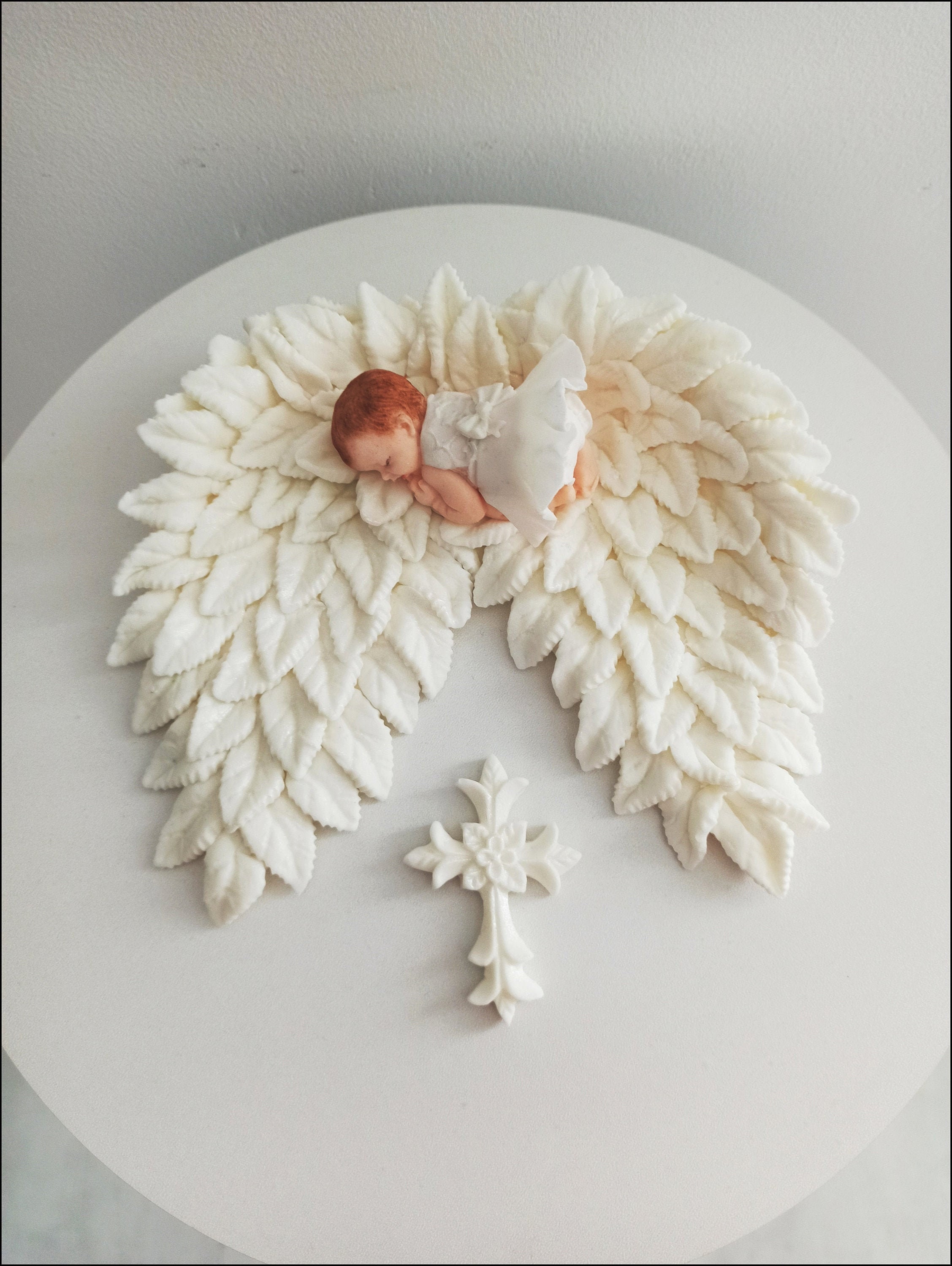 Baby on Wings Little Angel Cake Topper Baby Shower Baptism - Etsy