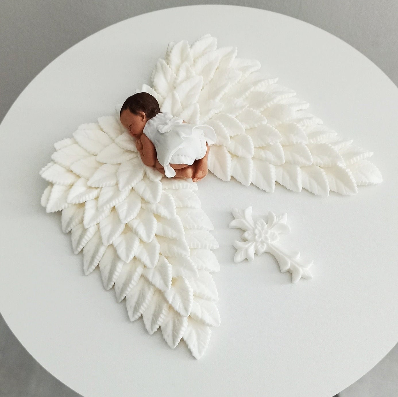 Baby on Wings Little Angel Cake Topper Baby Shower Baptism - Etsy
