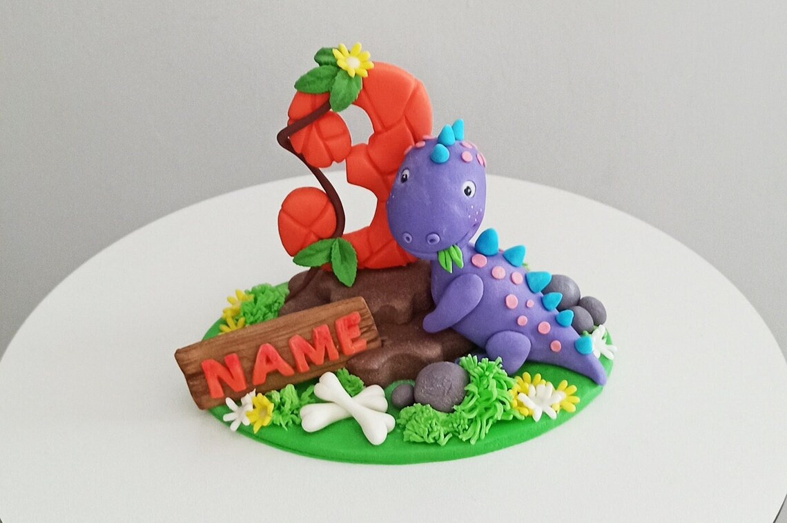 Dinosaur Cake Topper Dinosaur Party Dinosaur Dino Cake Topper - Etsy