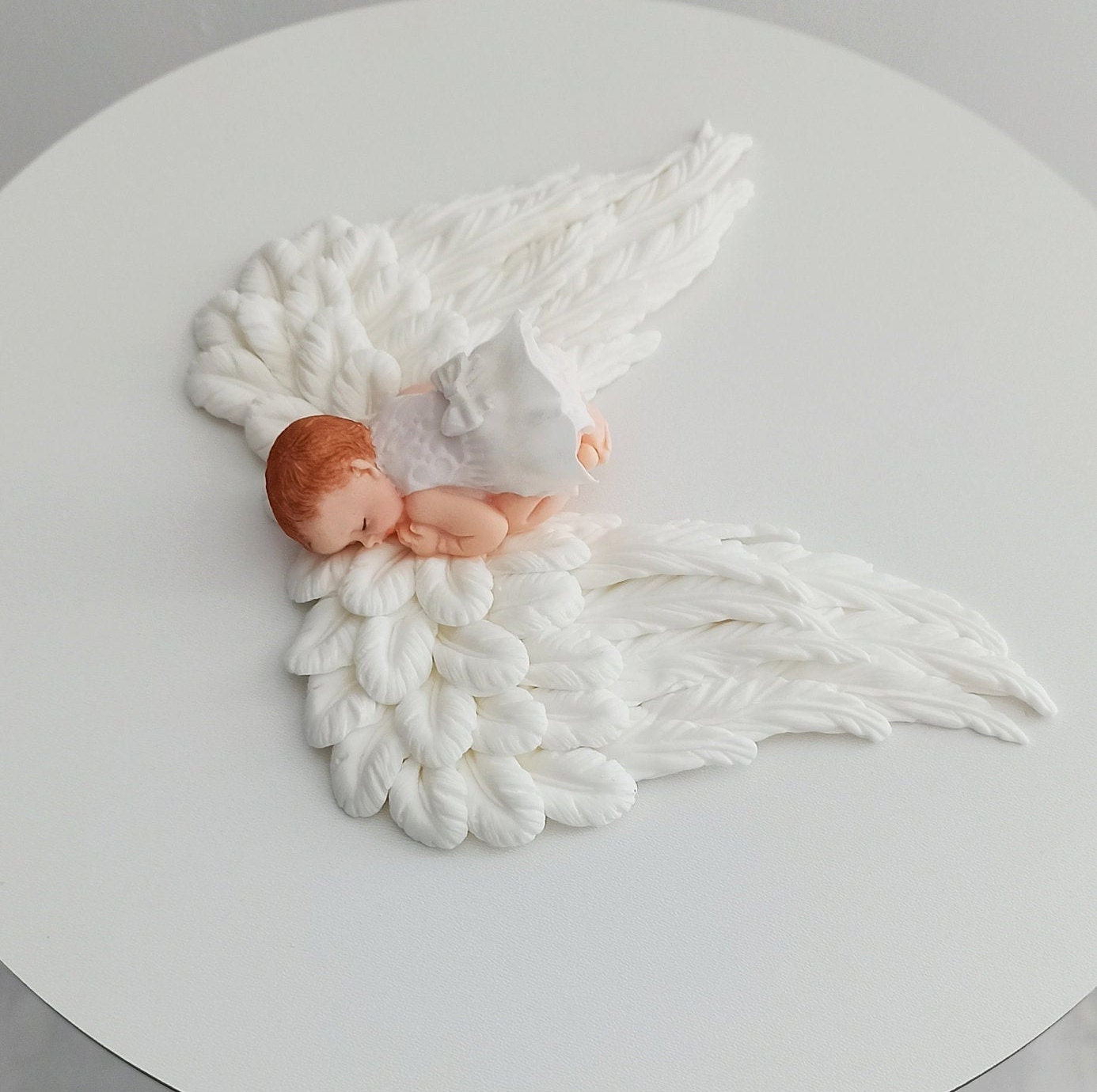 Baby on Wings Baby on the Cross Little Angel Cake Topper Baby - Etsy