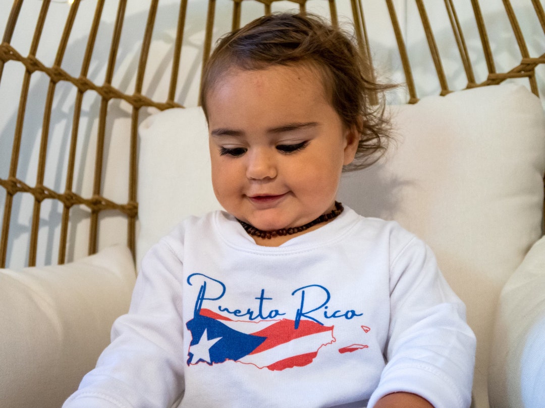 Puerto Rico Baby Sweatshirt W/ Puerto Rico Flag Design Offers Unique ...