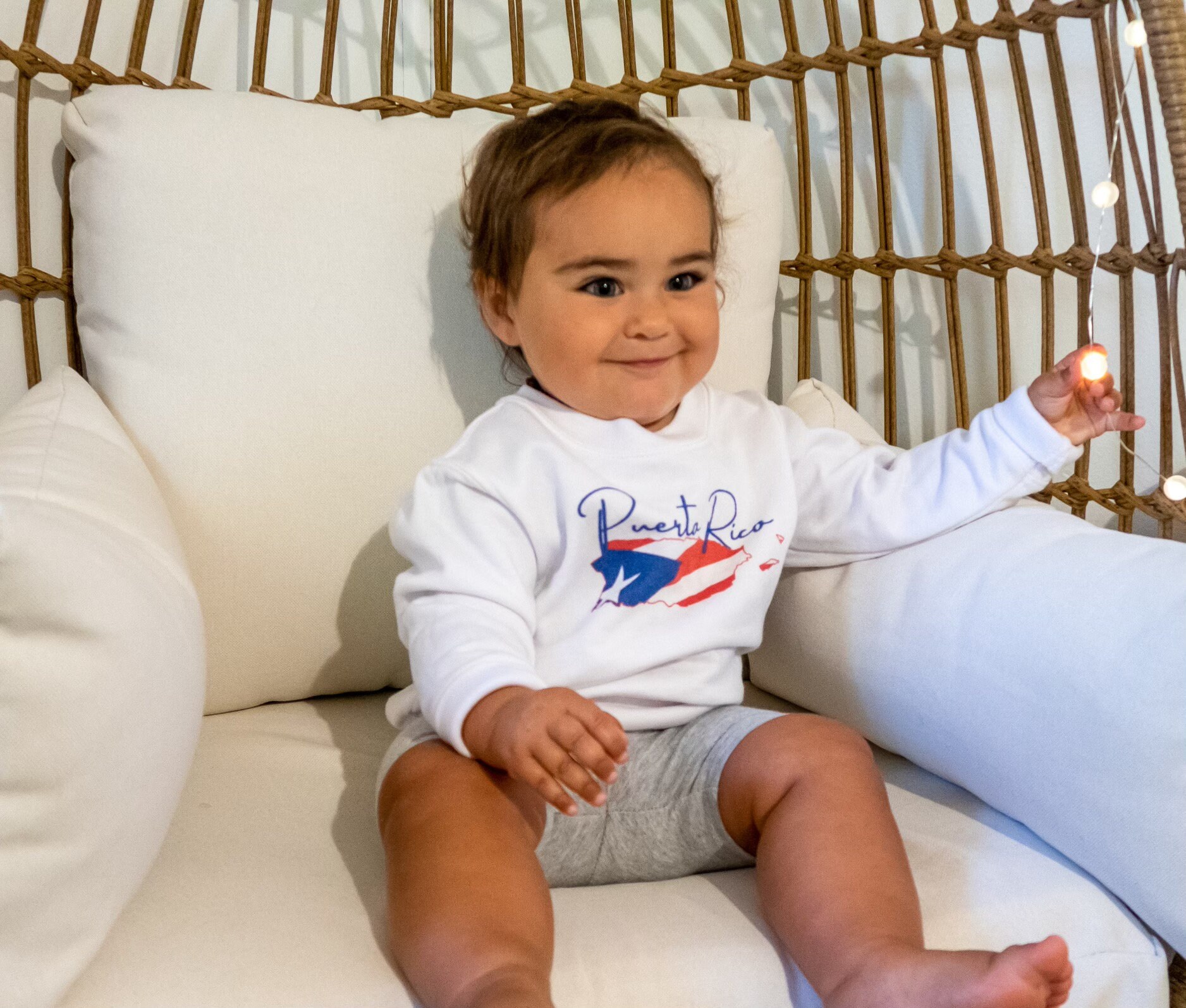 Puerto Rico Baby Sweatshirt W/ Puerto Rico Flag Design Offers Unique ...