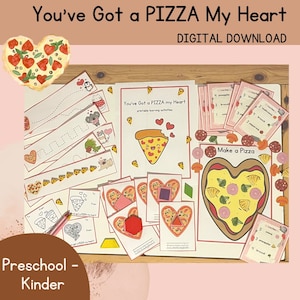 DIGITAL - You've Got a PIZZA My Heart Pack - Valentine's Day, Preschool ...