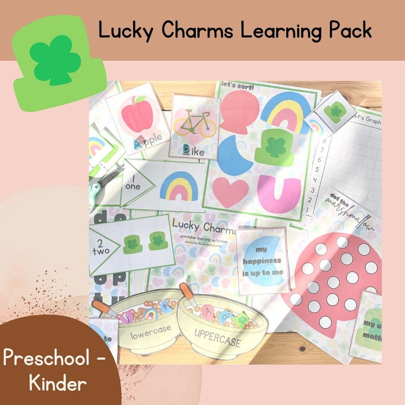 Lucky Charm Learning Pack, Preschool Activities, St Patrick's Day ...