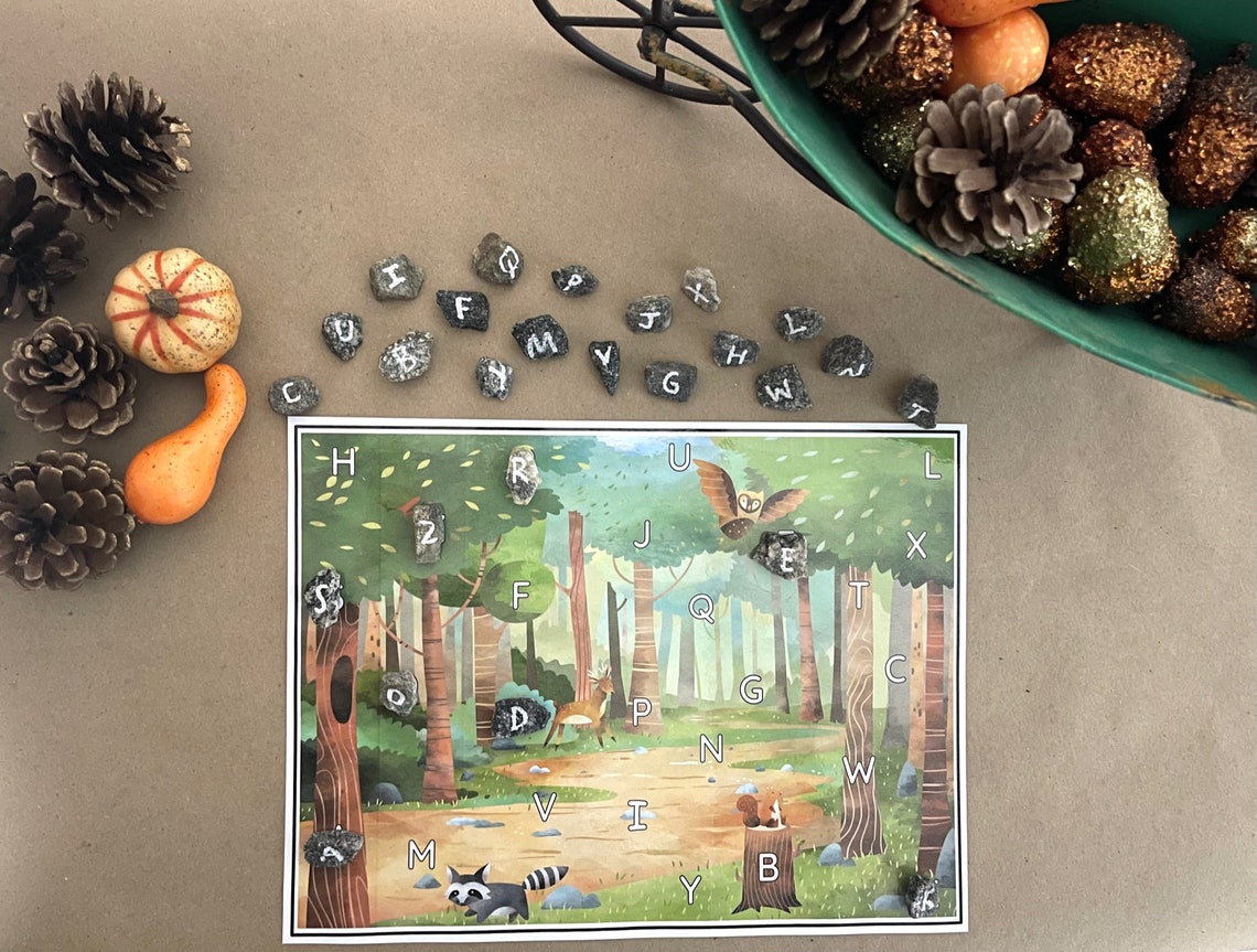 Forest Friends Preschool Learning Pack, Alphabet Activities, Montessori ...