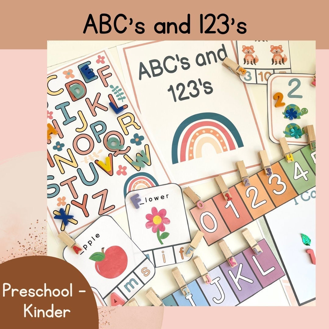 Alphabet Activities, Number Activities, Homeschool Preschool, Preschool ...