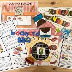 Barbecue Bundle, Summer Preschool Printables, Summer Montessori ...