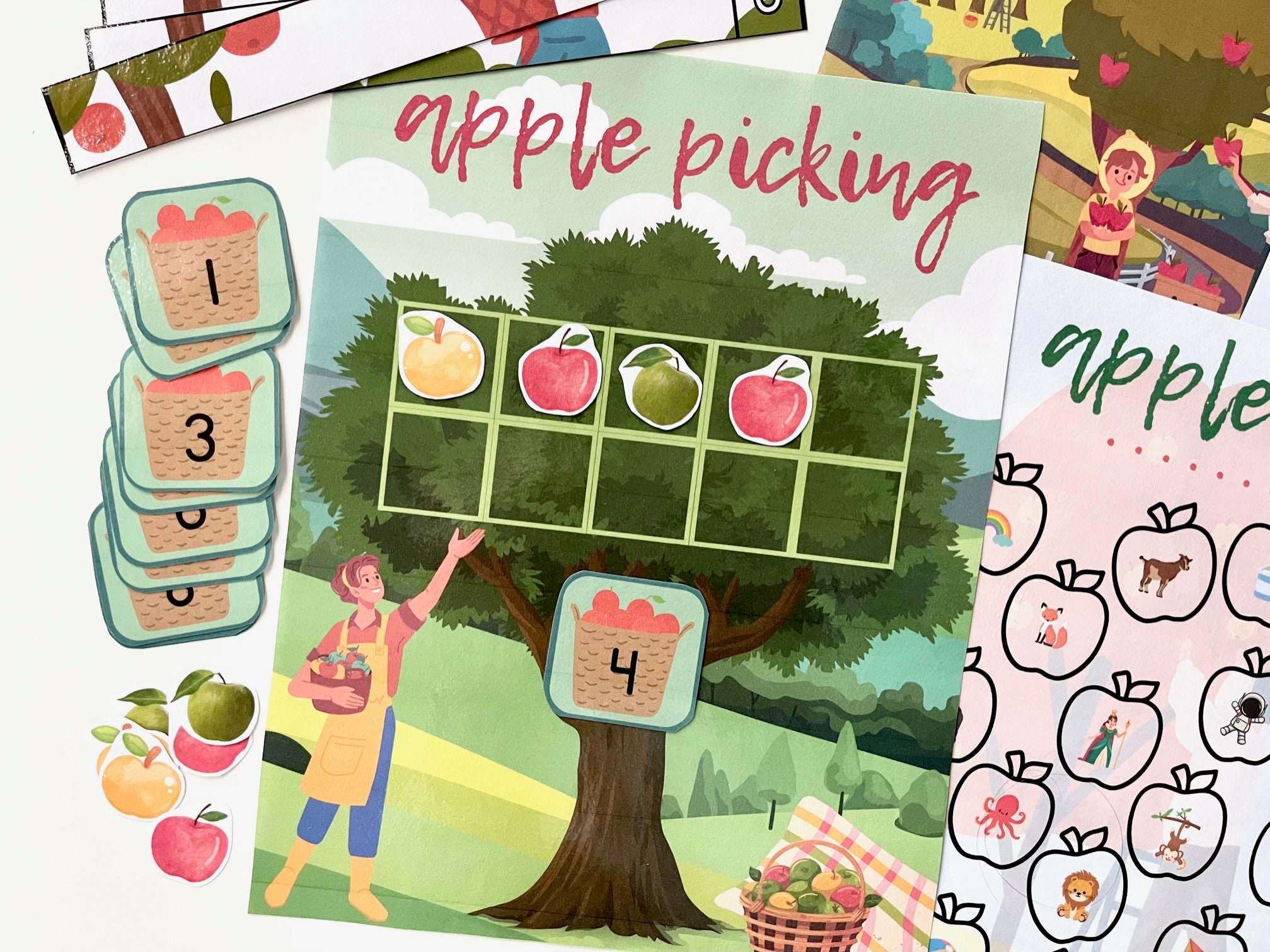 Apples Learning Pack, Homeschool Printables, Sensory Play, Fall ...