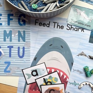 Shark Learning Pack, Summer Printables, Preschool Activities for Summer ...