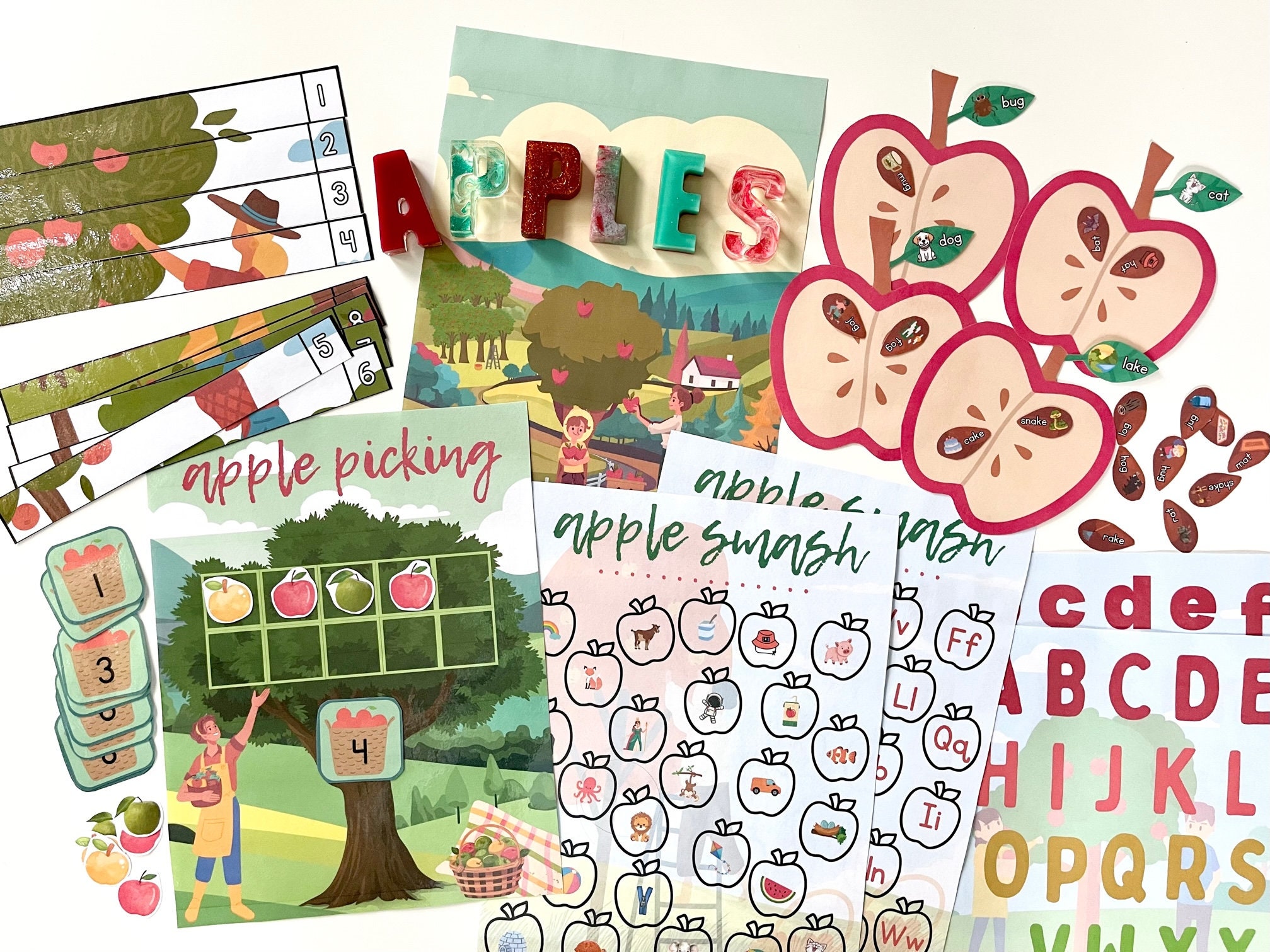Apples Learning Pack, Homeschool Printables, Sensory Play, Fall ...