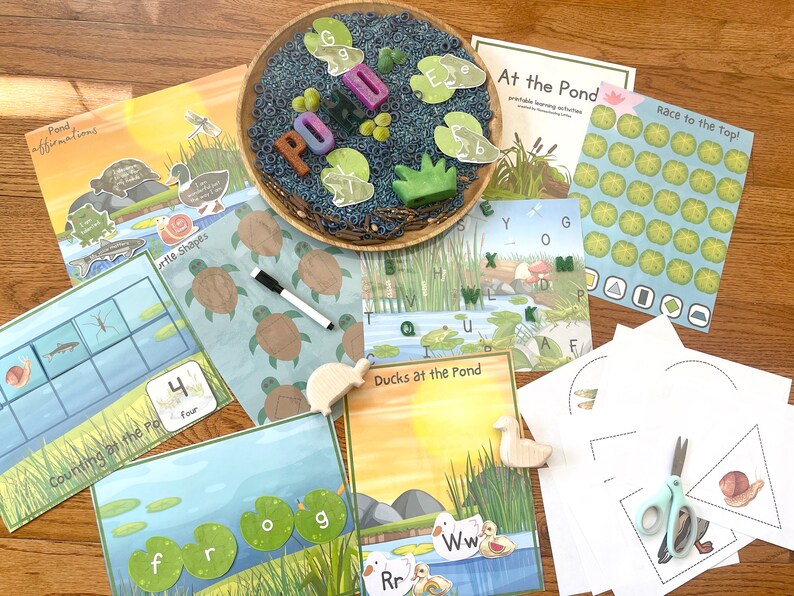 Pond Learning Pack, Preschool Activities, Pond Unit, Montessori ...