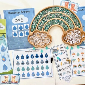 Rainy Days PRESCHOOL - EARLY ELEMENTARY Learning Pack, Spring Preschool ...