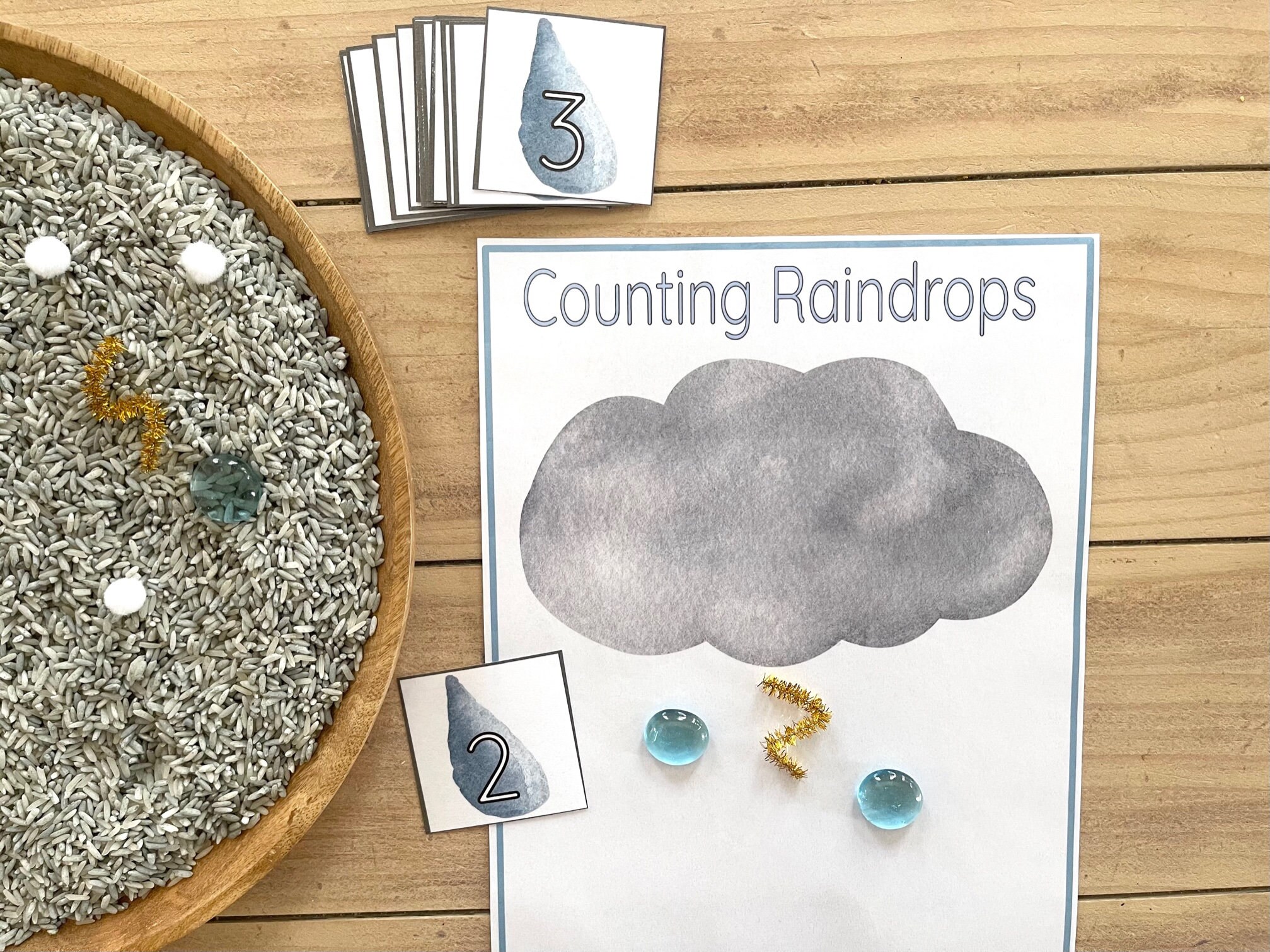 Weather Bundle, Spring Preschool Printables, Weather Montessori ...
