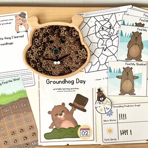 Groundhog Day Learning Pack, Preschool Activities, Homeschool Unit ...