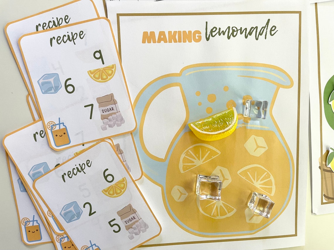 Lemonade Learning Pack, Summer Printables, Preschool Activities for ...